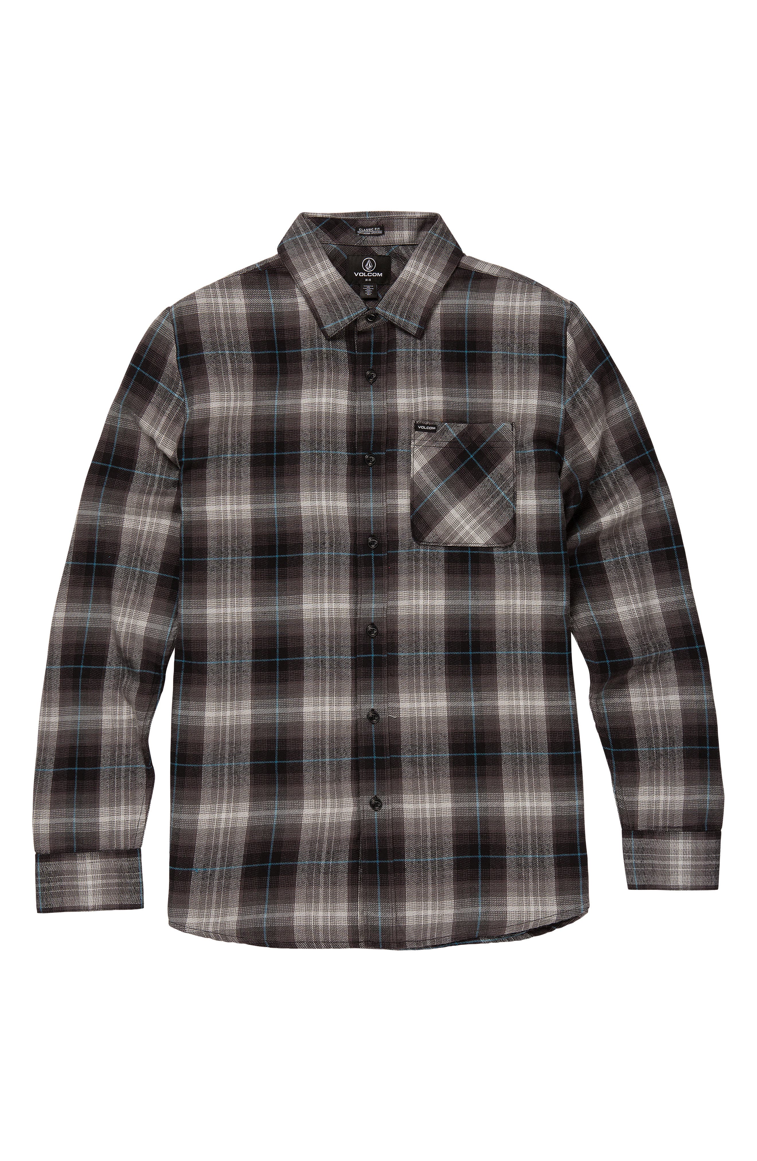 Volcom Kemostone Classic Fit Plaid Flannel Button-Up Shirt | Nordstromrack