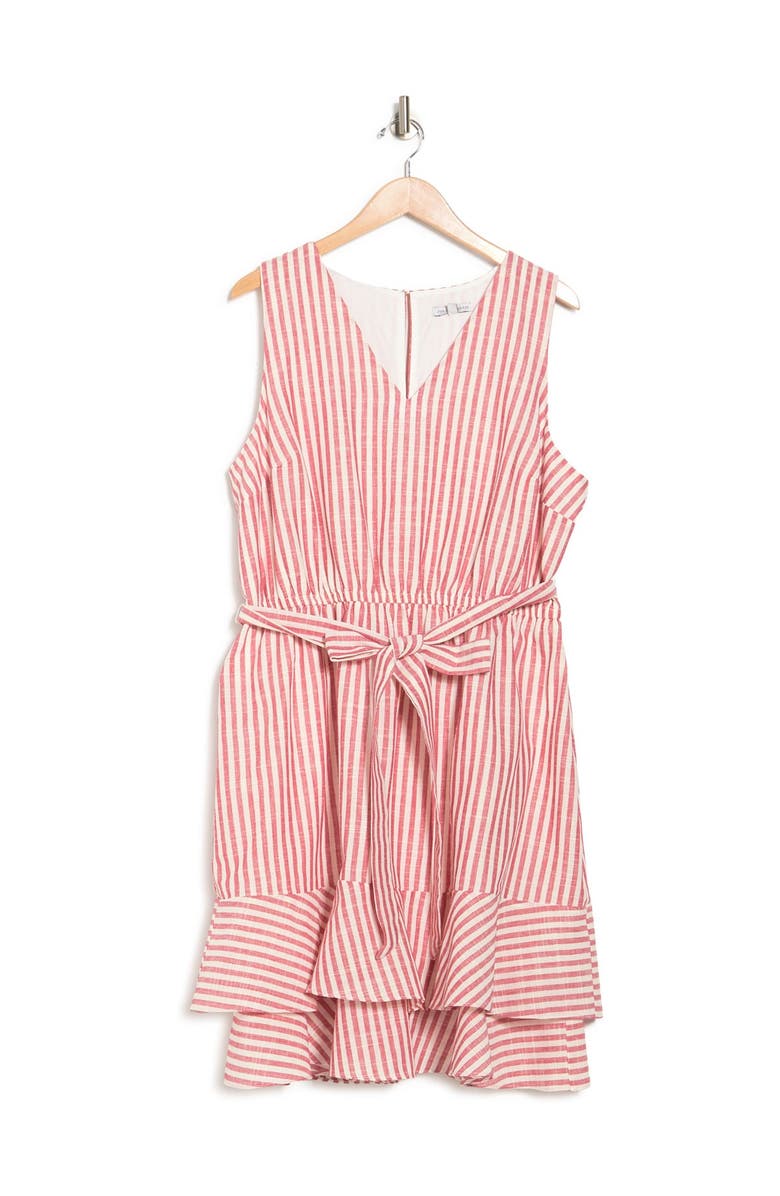Julia Jordan Sleeveless Tiered Belted Ruffle Dress | Nordstromrack