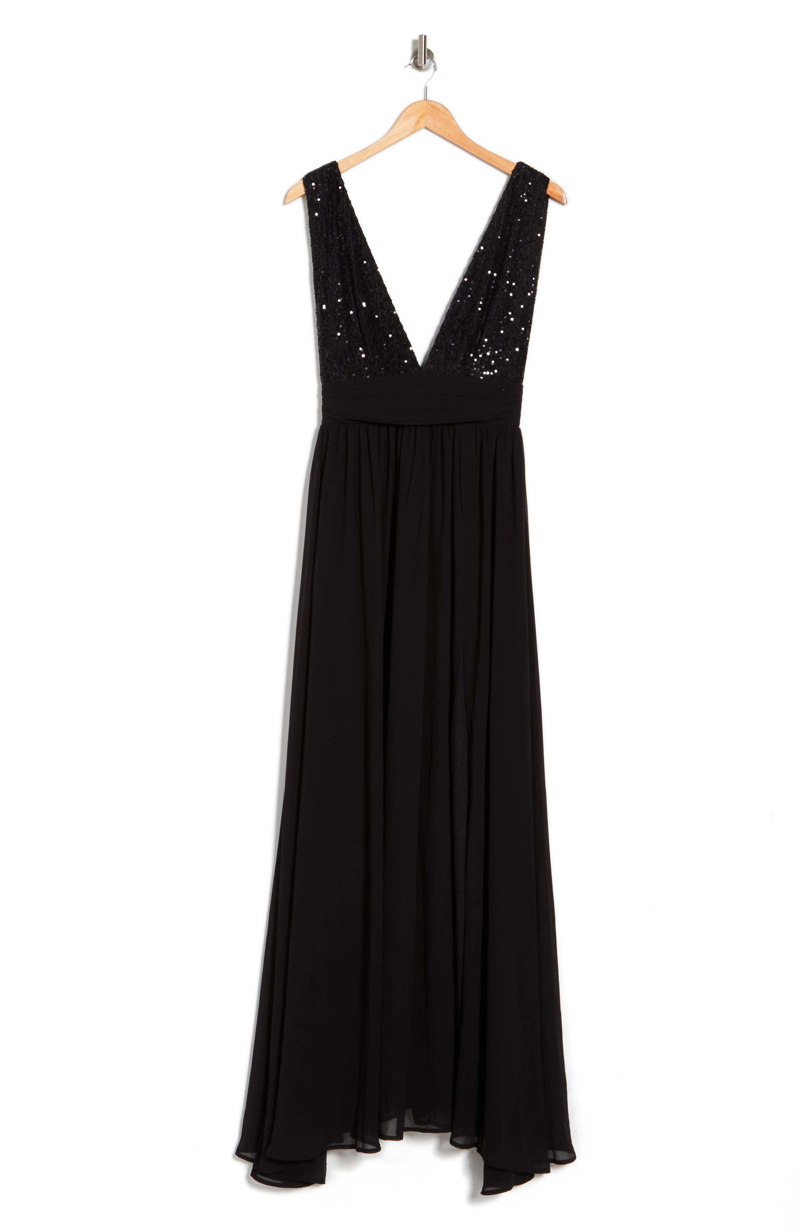 Love By Design Daphne Sequin Top V-Plunge Maxi Dress | Nordstromrack