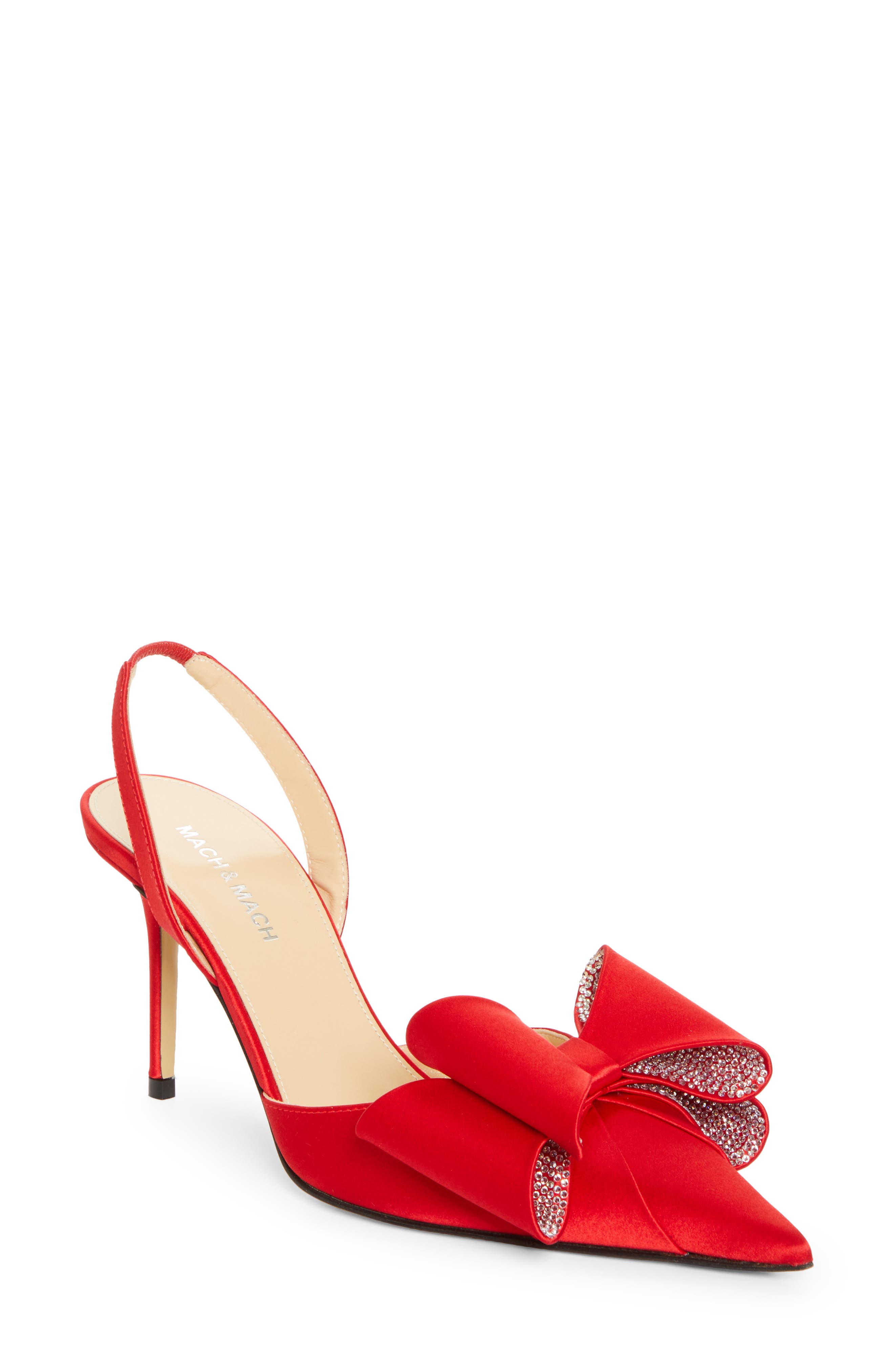Mach & Mach Le Cadeau Pointed Toe Slingback Pump (Women) | Nordstromrack