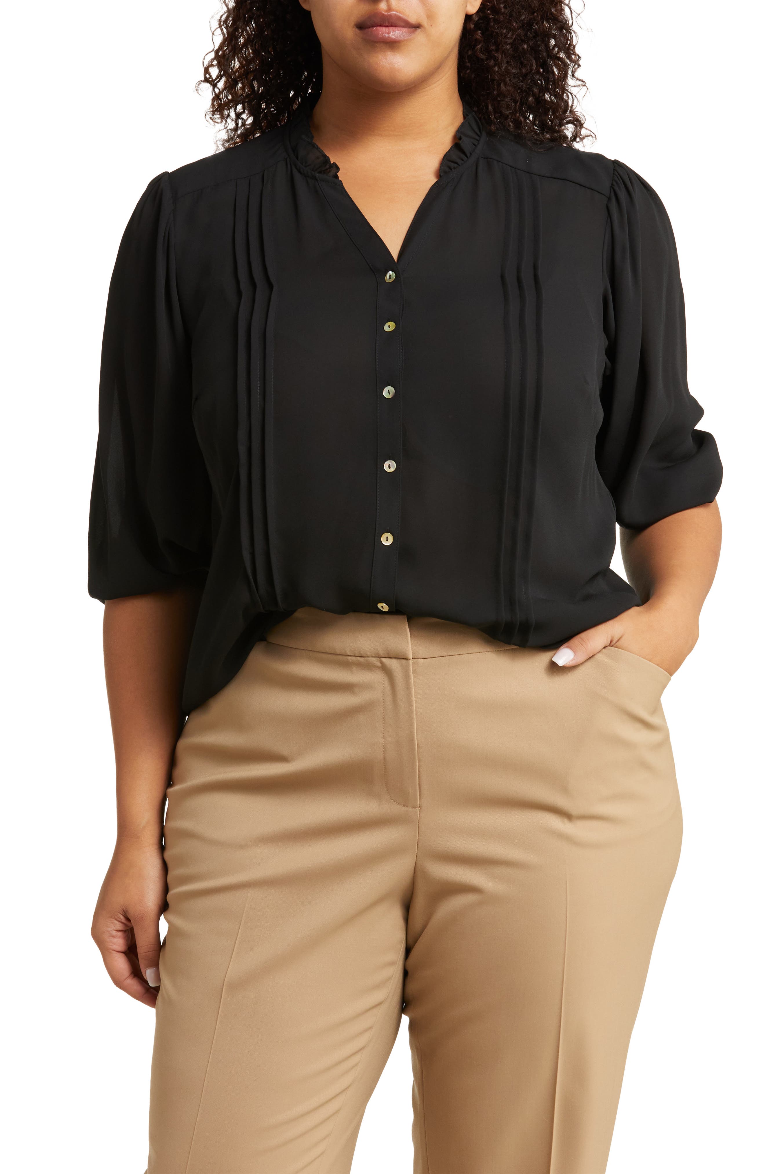 Nanette Lepore Pintuck Blouse | Nordstromrack