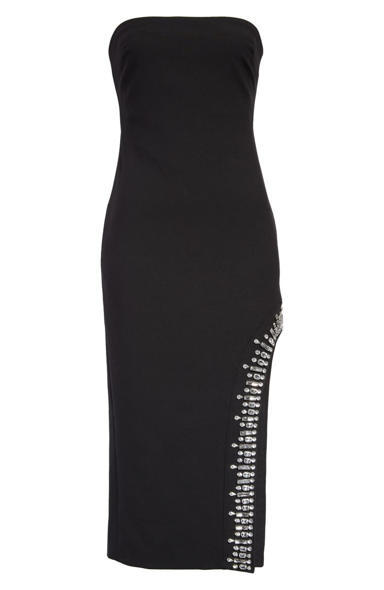 Cinq à Sept Sammy Crystal Trim Strapless Cocktail Dress | Nordstromrack