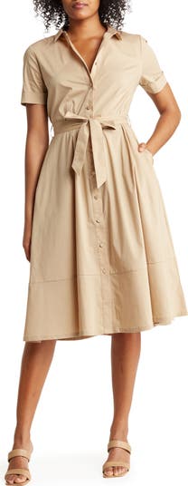 Ellen Tracy Collar Flared Shirdress | Nordstromrack