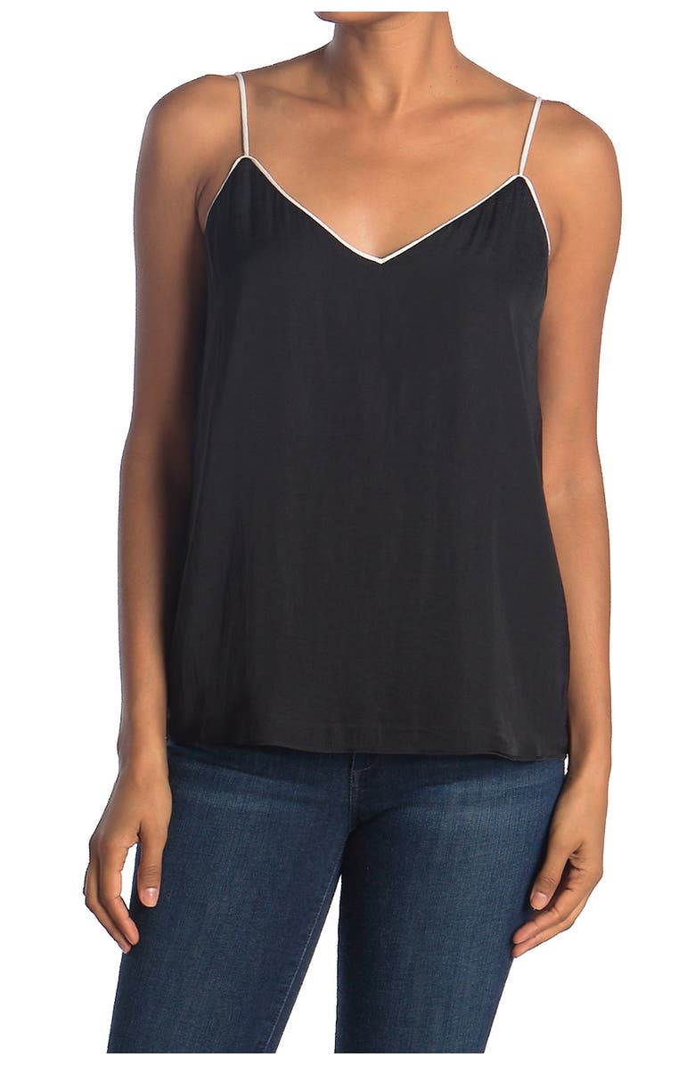 NAKED ZEBRA Contrast Piping Cami Tank | Nordstromrack