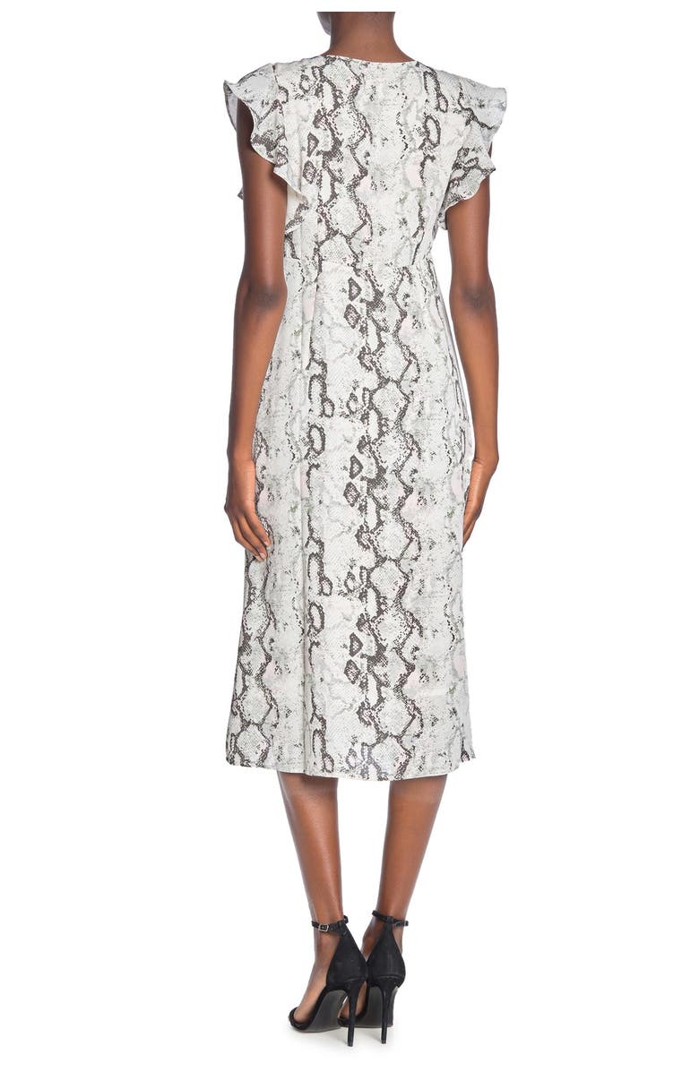 Laundry by Shelli Segal Snake Print V-Neck Midi Dress | Nordstromrack
