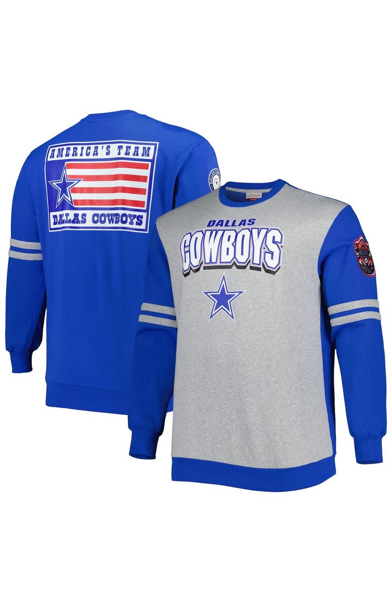 Mitchell & Ness Men's Mitchell & Ness Royal/Gray Dallas Cowboys Big ...