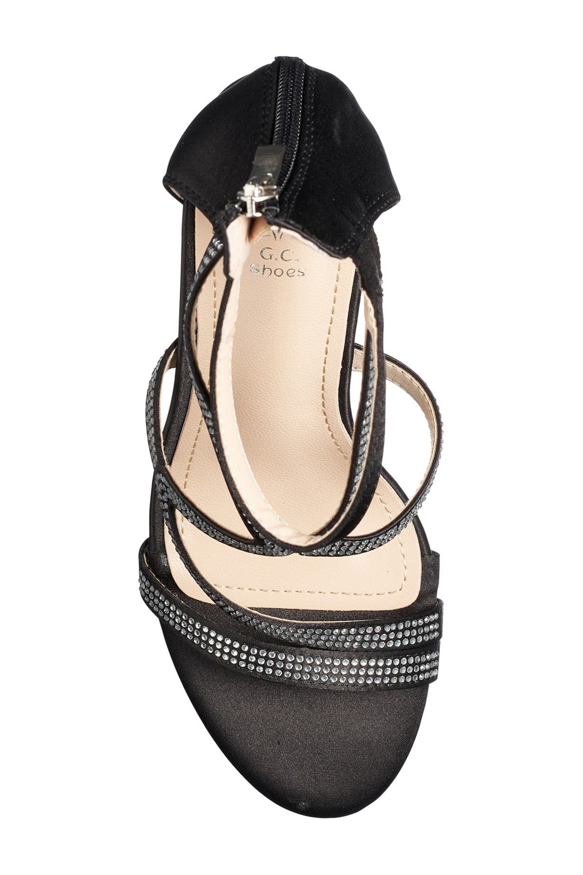 GOOD CHOICE NEW YORK Nyx Rhinestone Embellished Block Heel Sandal ...