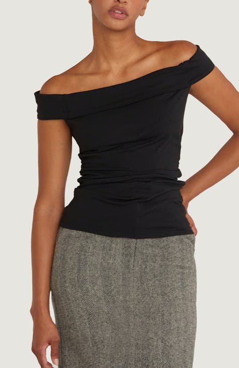 Women's Black Off the Shoulder Tops | Nordstrom