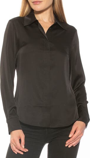 Alexia Admor Cassidy Collared Classic Fit Button-Up Shirt | Nordstromrack