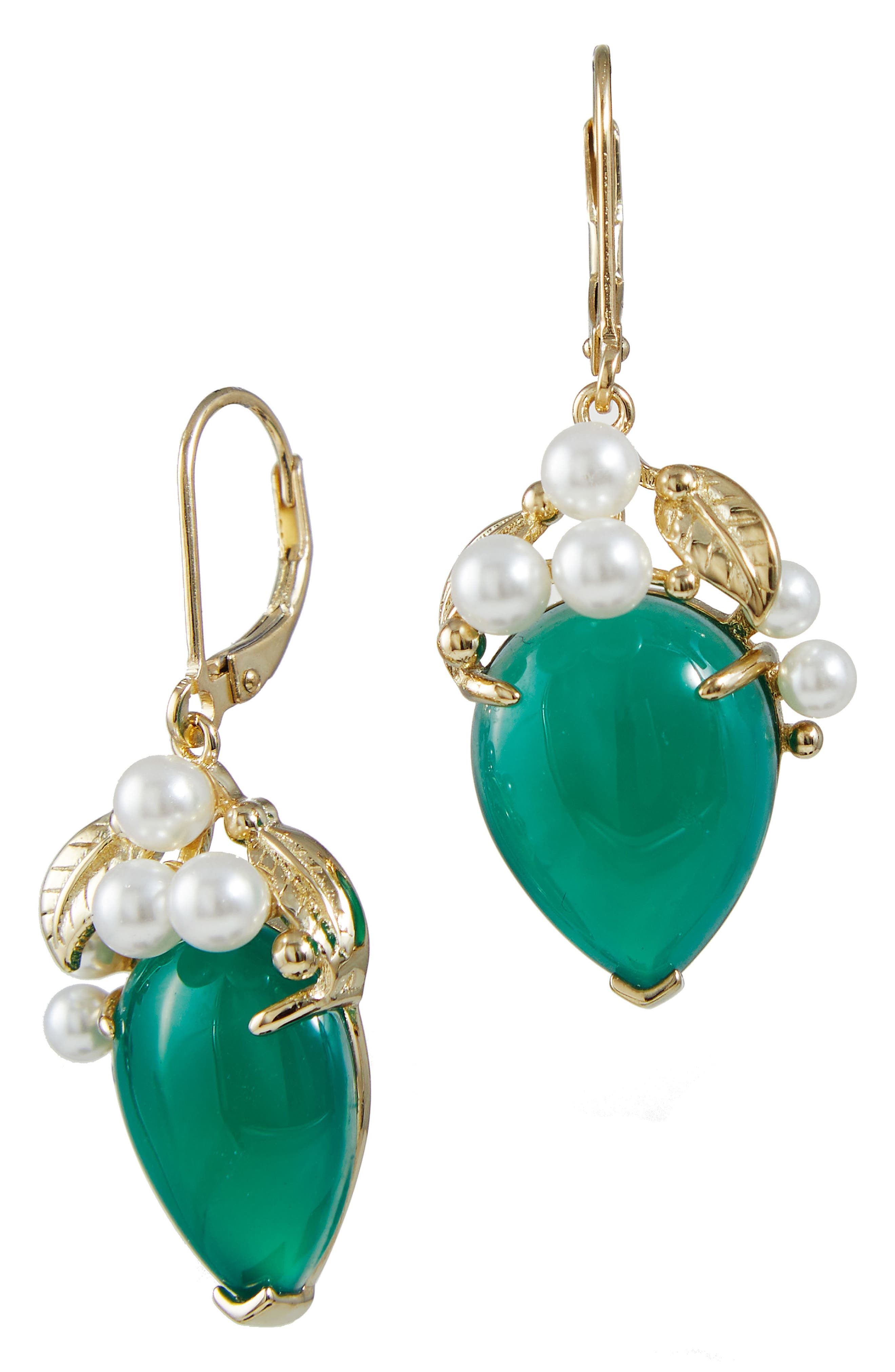 SAVVY CIE JEWELS 18K Gold Plated Sterling Silver Freshwater Pearls ...