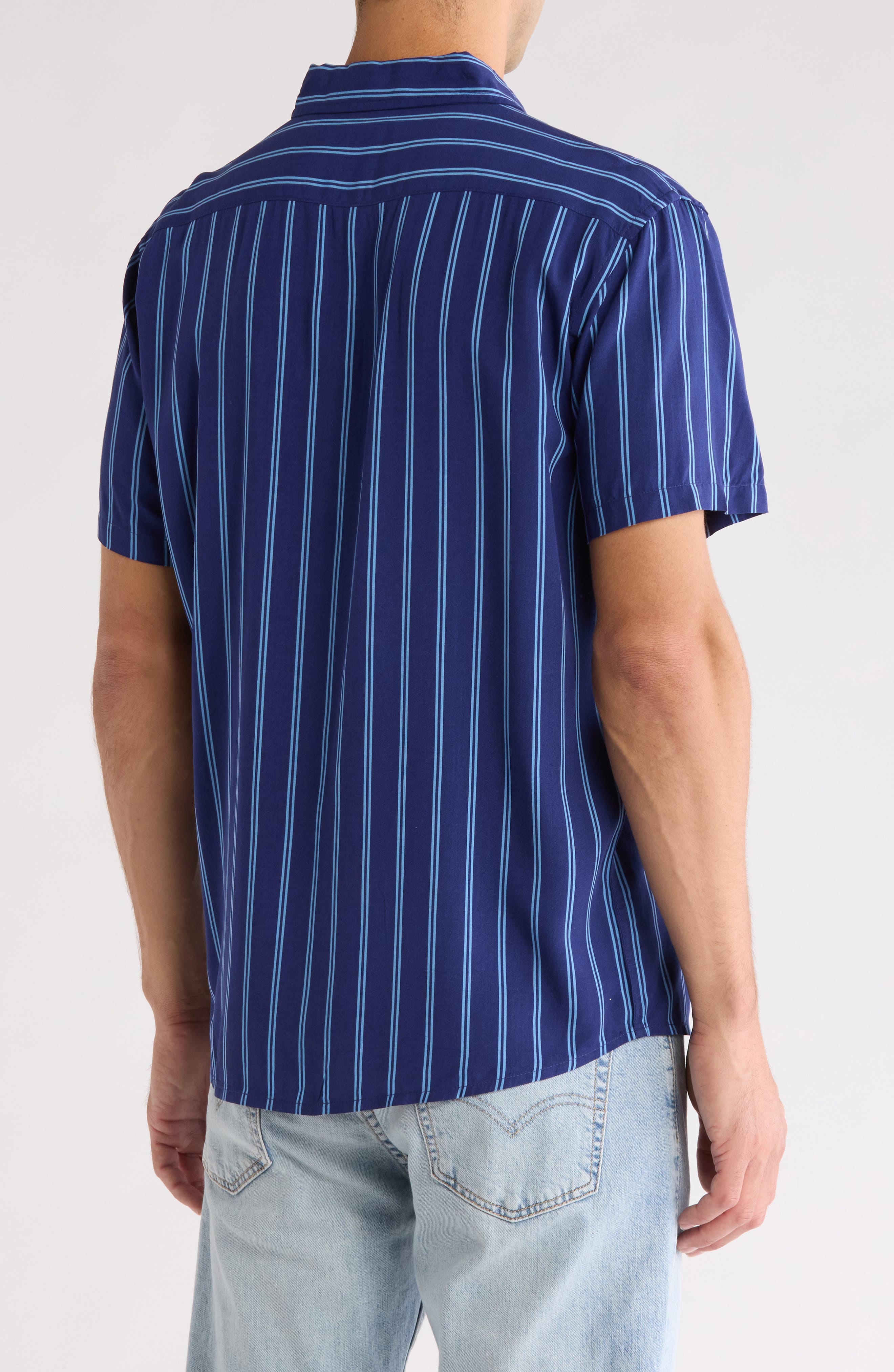 Slate & Stone Stripe Short Sleeve Button-Up Shirt | Nordstromrack
