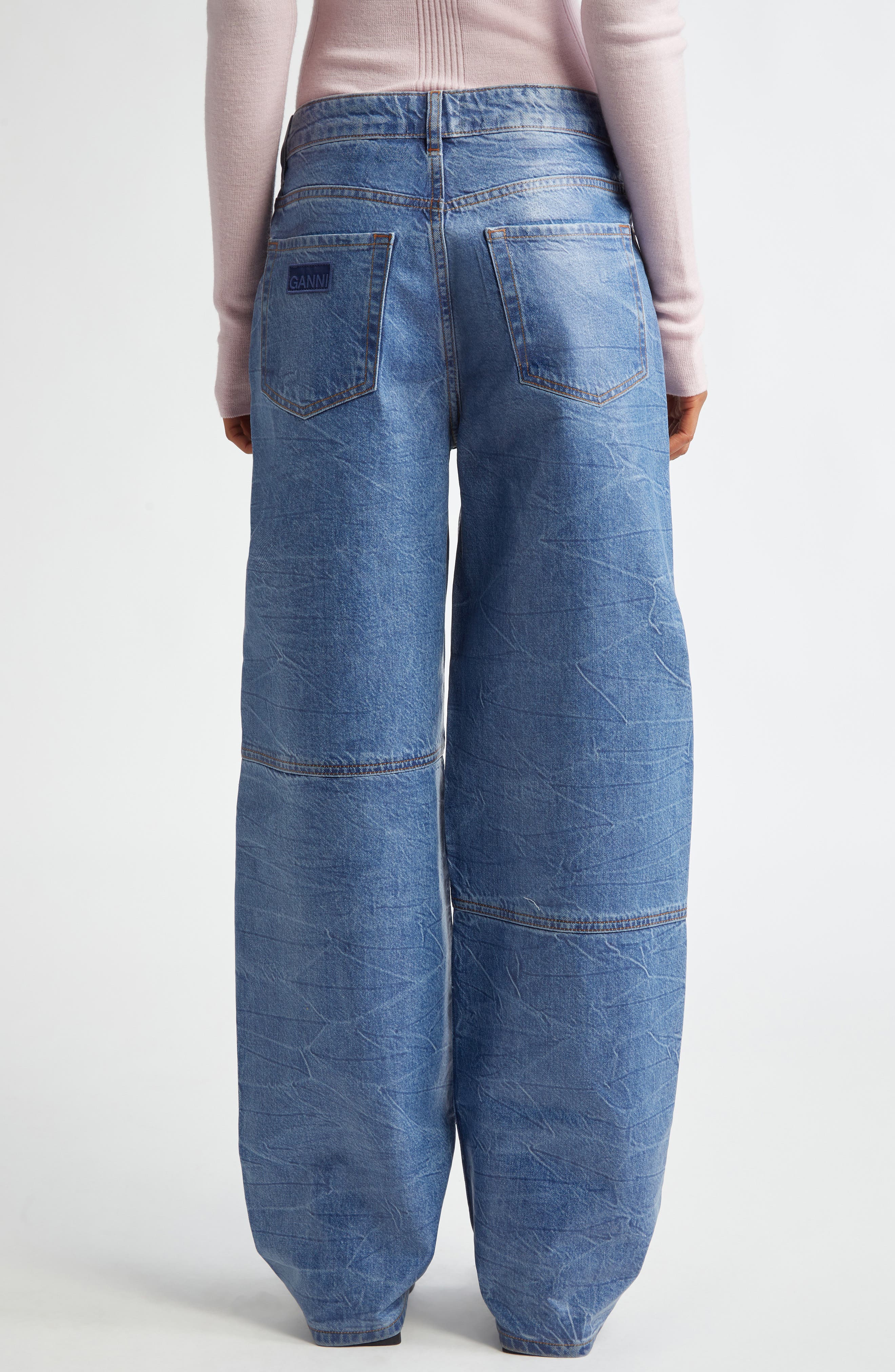Ganni Foil Metallic Jeans | Nordstromrack