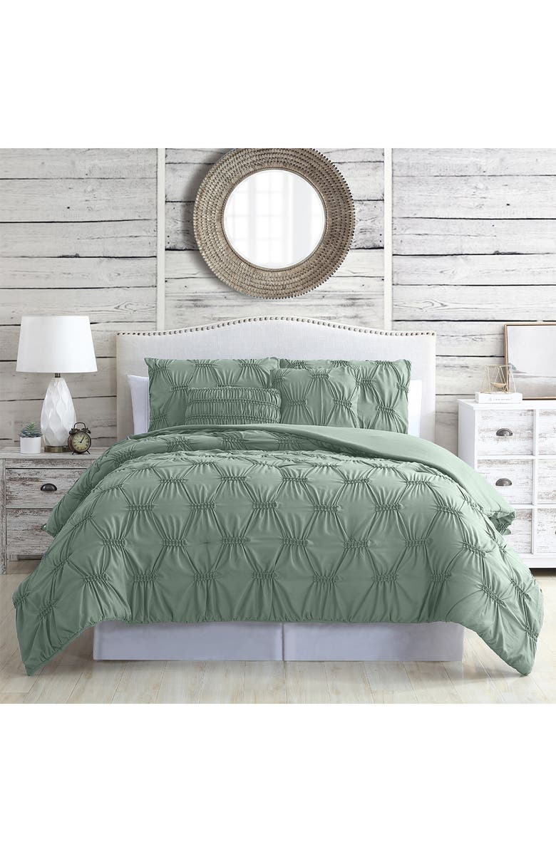 Modern Threads 5-Piece Solid Textured Comforter Set - Alanis Jade ...