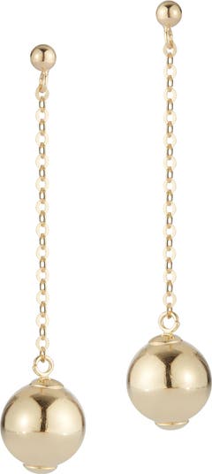 Ember Fine Jewelry 14K Yellow Gold Ball Drop Earrings | Nordstromrack