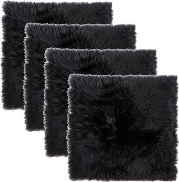 NATURAL 4-Pack Genuine Sheepskin Chair Pads | Nordstromrack