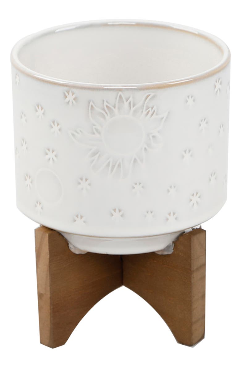 FLORA BUNDA Sun & Moon Ceramic Footed Planter | Nordstromrack