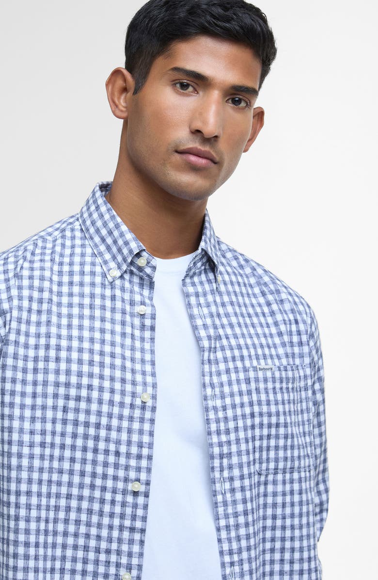 Barbour Kanehill Tailored Fit Gingham Button-Down Shirt | Nordstrom
