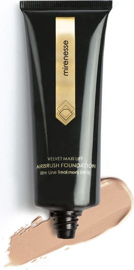 MIRENESSE Velvet Maxi Lift Airbrush Line Treatment 18HR Foundation - 25 ...