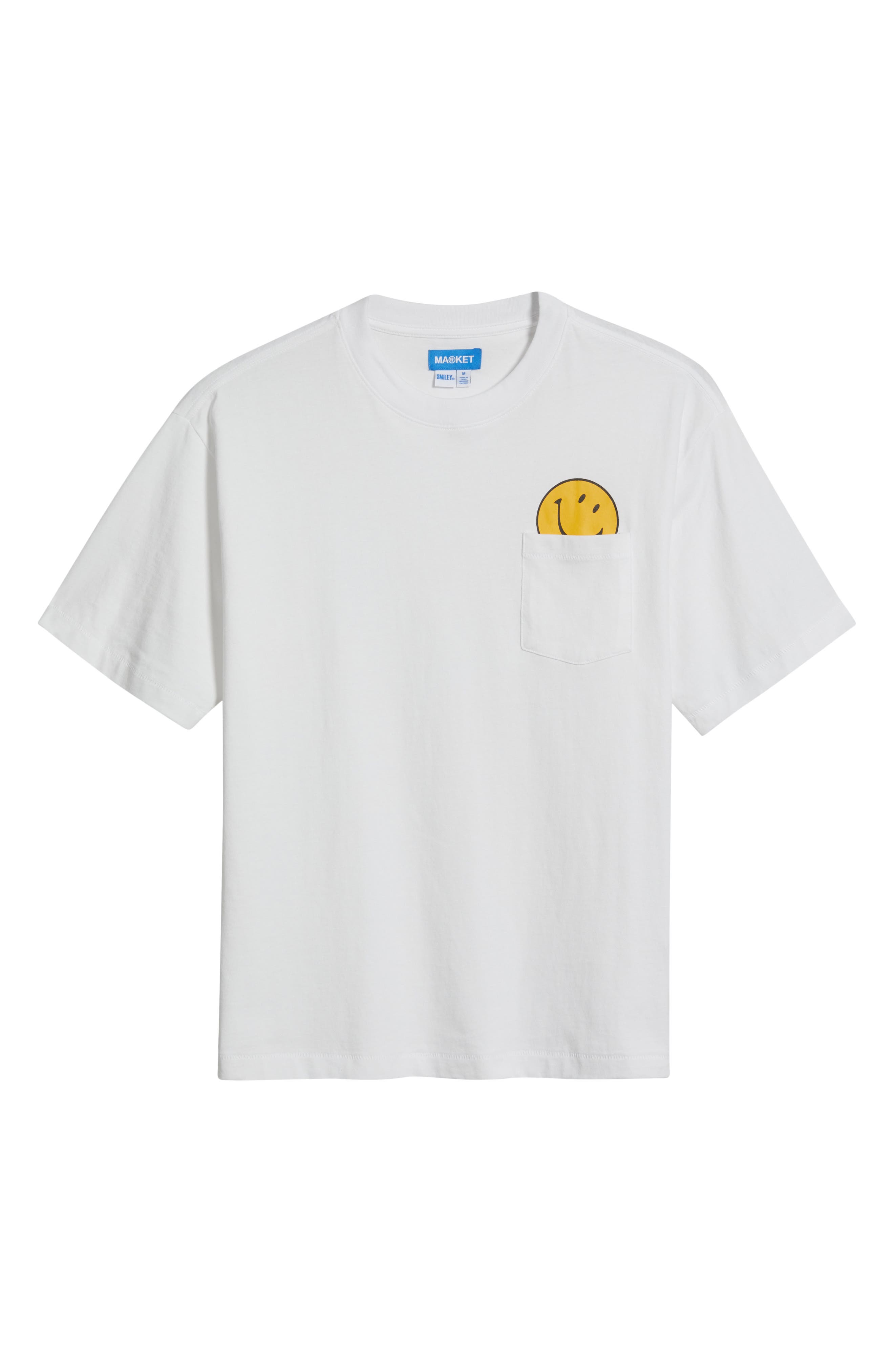 MARKET SMILEY® Peek-a-Boo Pocket T-Shirt | Nordstrom