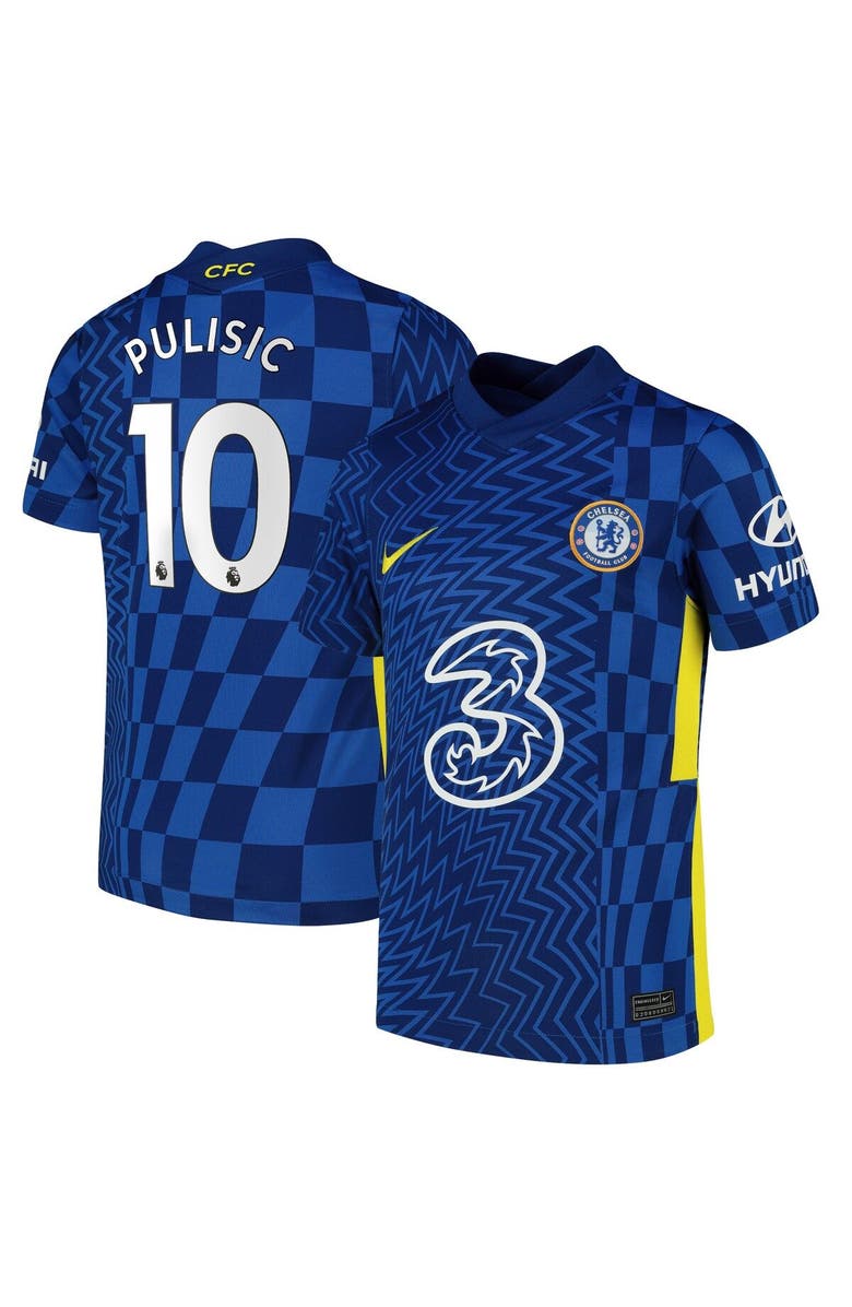 Nike Youth Nike Christian Pulisic Blue Chelsea 2021/22 Home Breathe ...