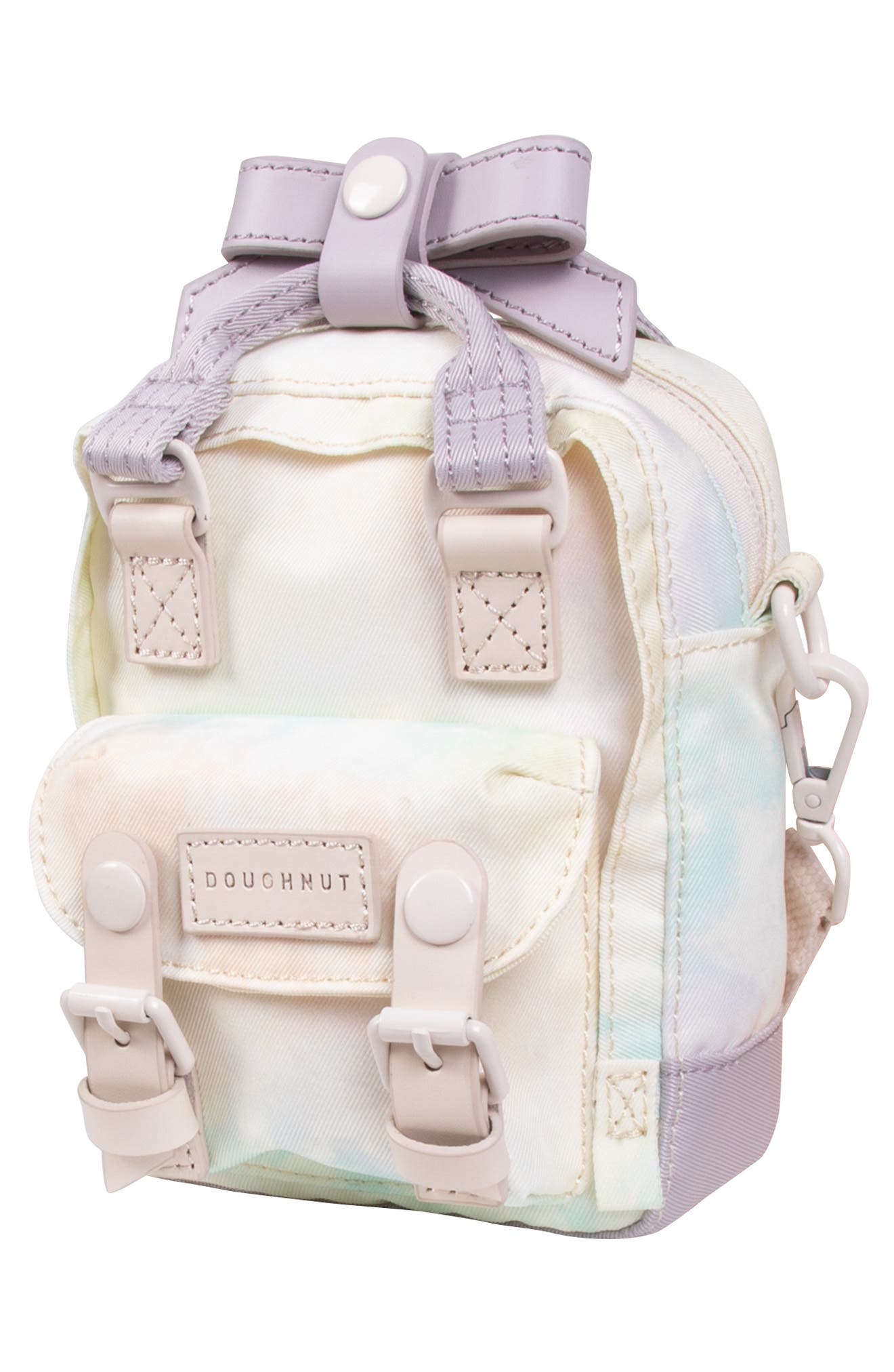 Doughnut Macaroon Tiny RIbbon X Unicorn Leather Trimmed Crossbody Bag ...