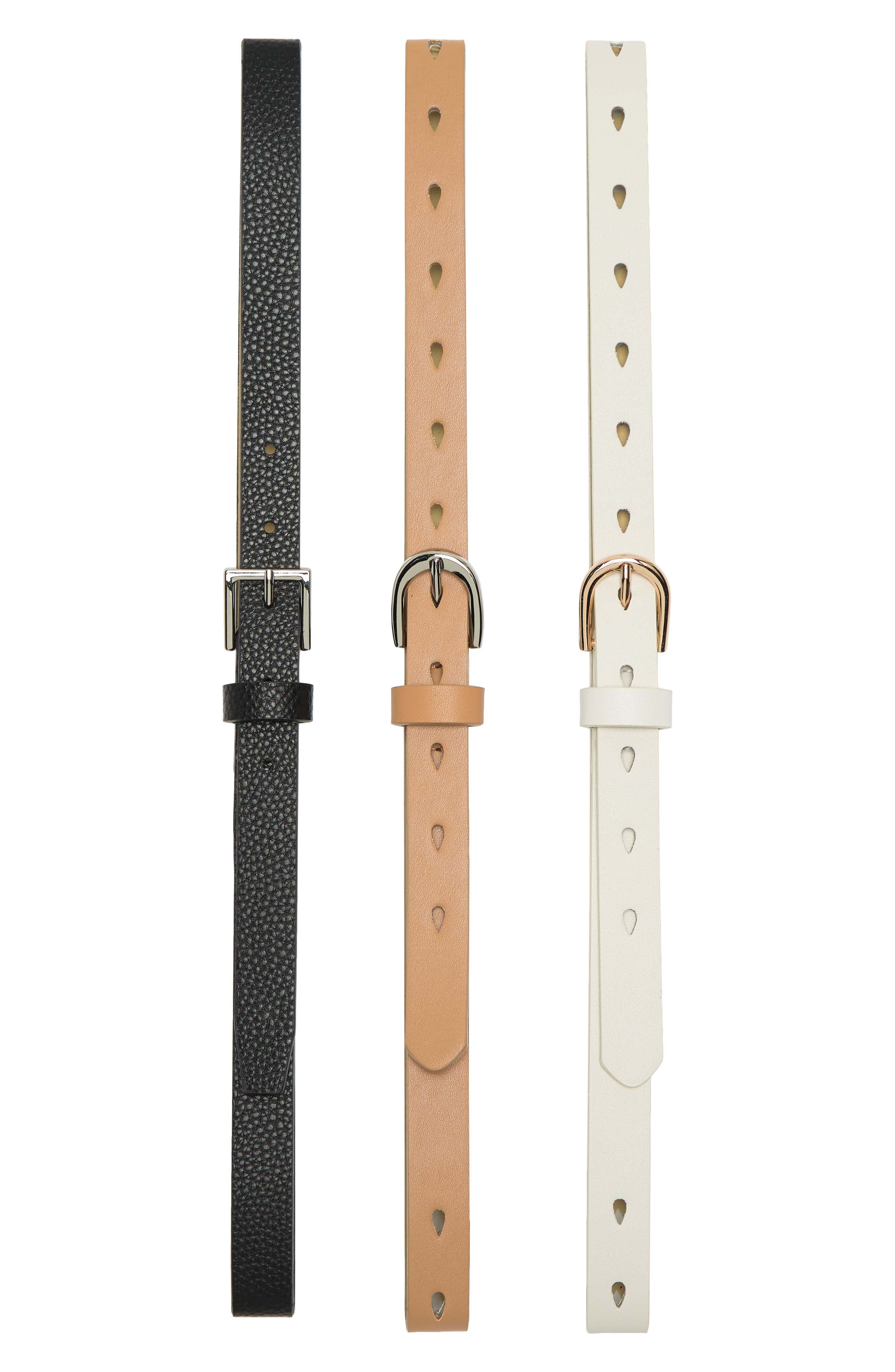 Steve Madden 3-for-1 Slim Waist Belt | Nordstromrack