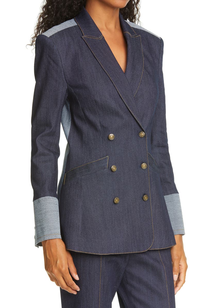 Cinq à Sept Cinq á Sept Sheena Bicolor Denim Blazer | Nordstromrack