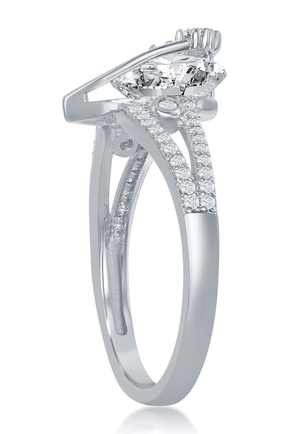 SIMONA Sterling Silver Pear Shaped Ring | Nordstromrack