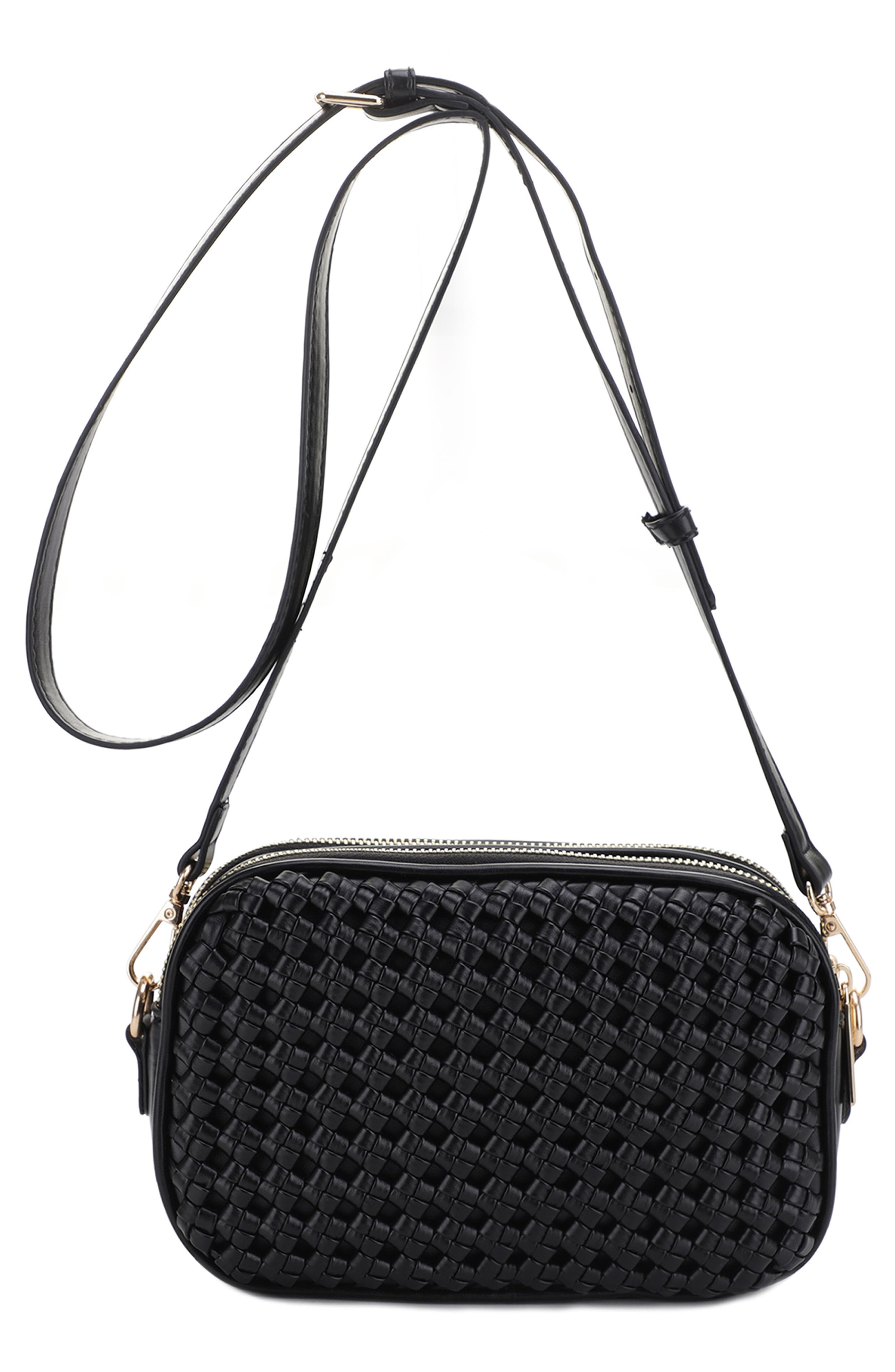 Mali + Lili Ava Woven Vegan Leather Crossbody Bag | Nordstromrack