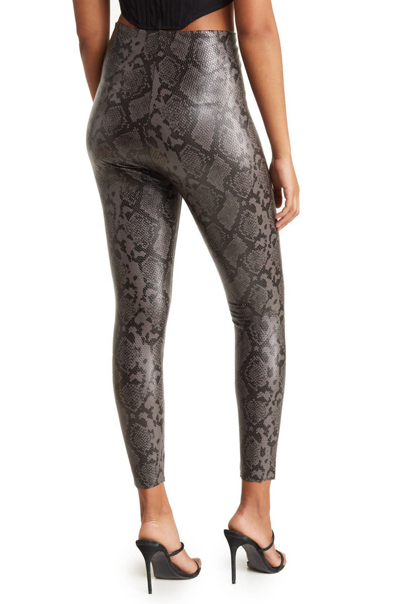Commando Faux Leather Snakeskin Print Leggings | Nordstromrack