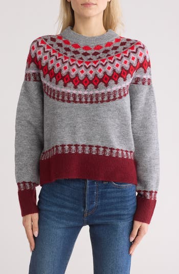 Vigoss Fair Isle Crewneck Sweater | Nordstromrack