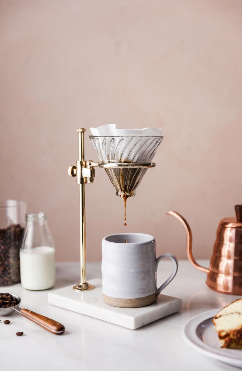 Farmhouse Pottery Brass & Marble Pour Over Stand | Nordstrom