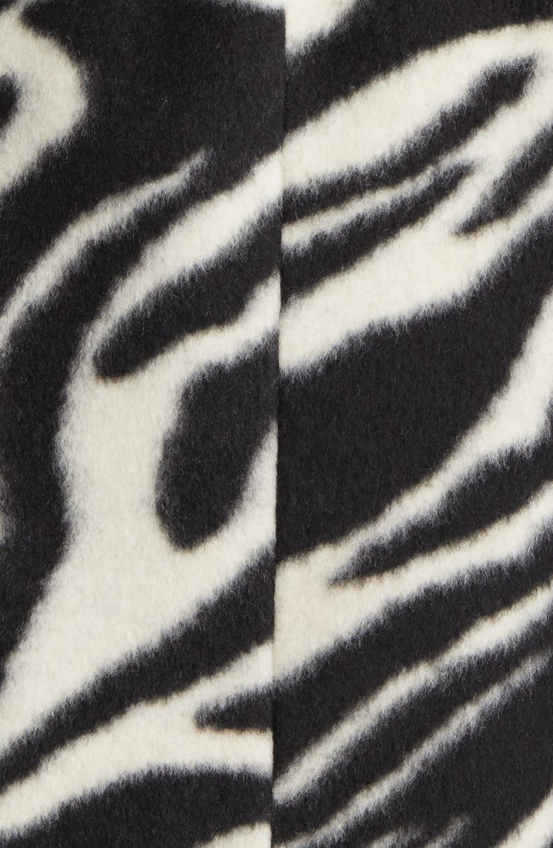 Via Spiga Zebra Stripe Belted Coat | Nordstrom