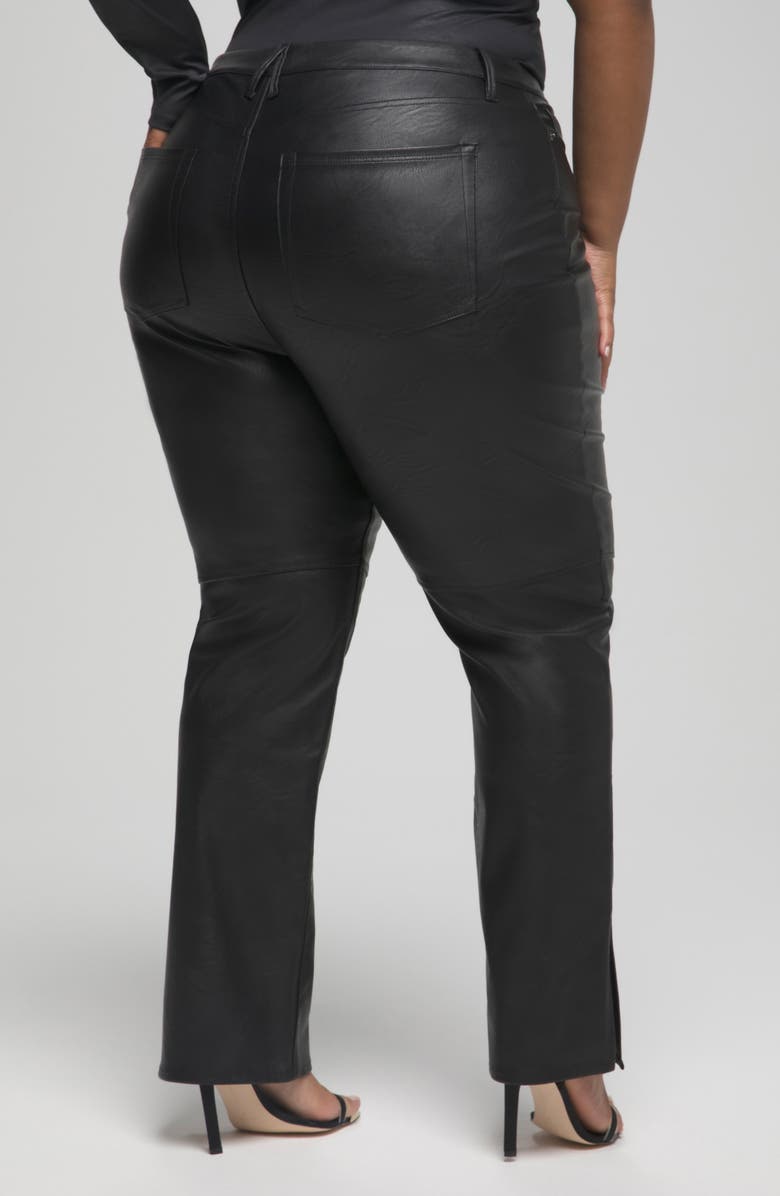 Good American Faux Leather Good Boyfriend Jeans | Nordstromrack