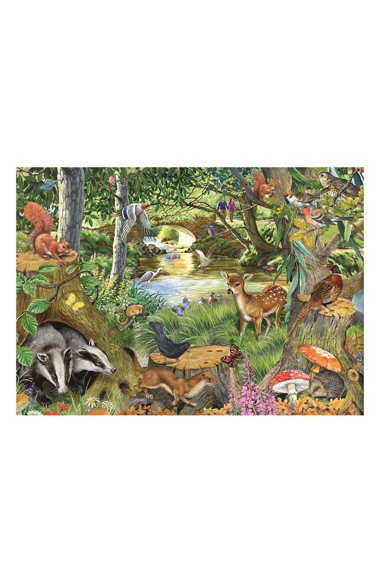 The House of Puzzles Riverside Glade Big 500-Piece Jigsaw Puzzle ...