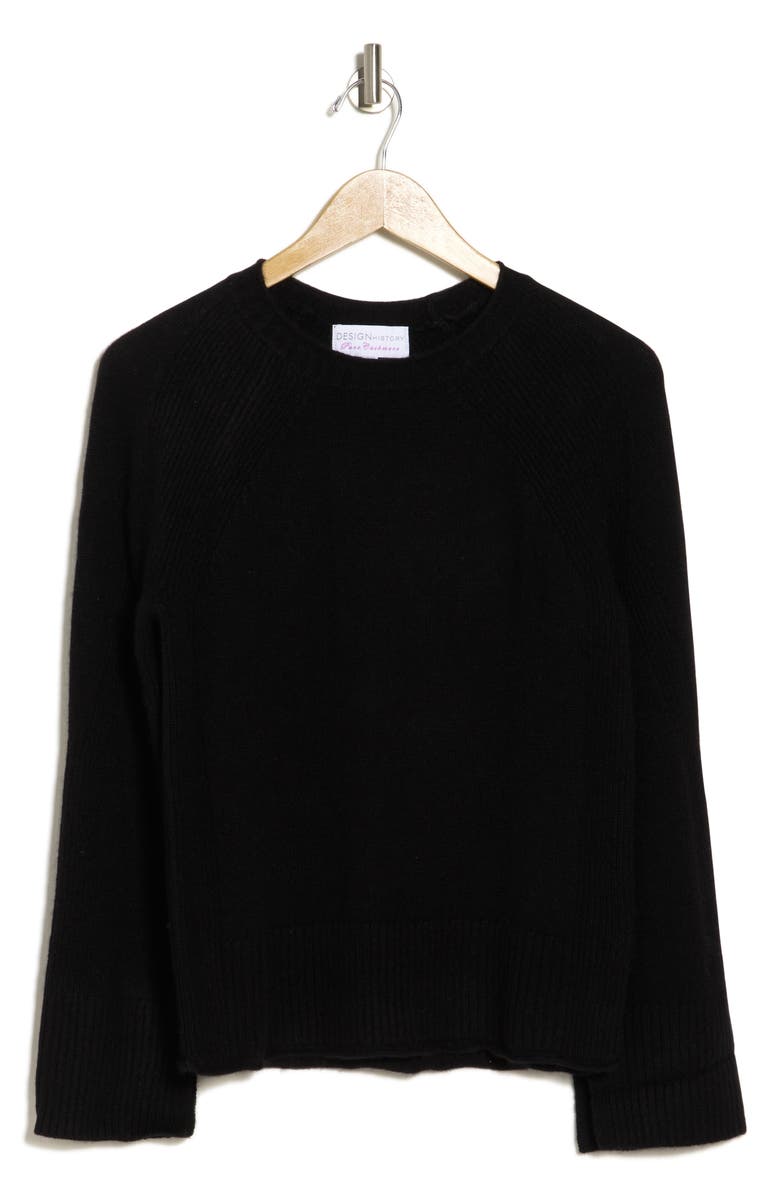 Design History Rib Trim Cashmere Sweater | Nordstromrack