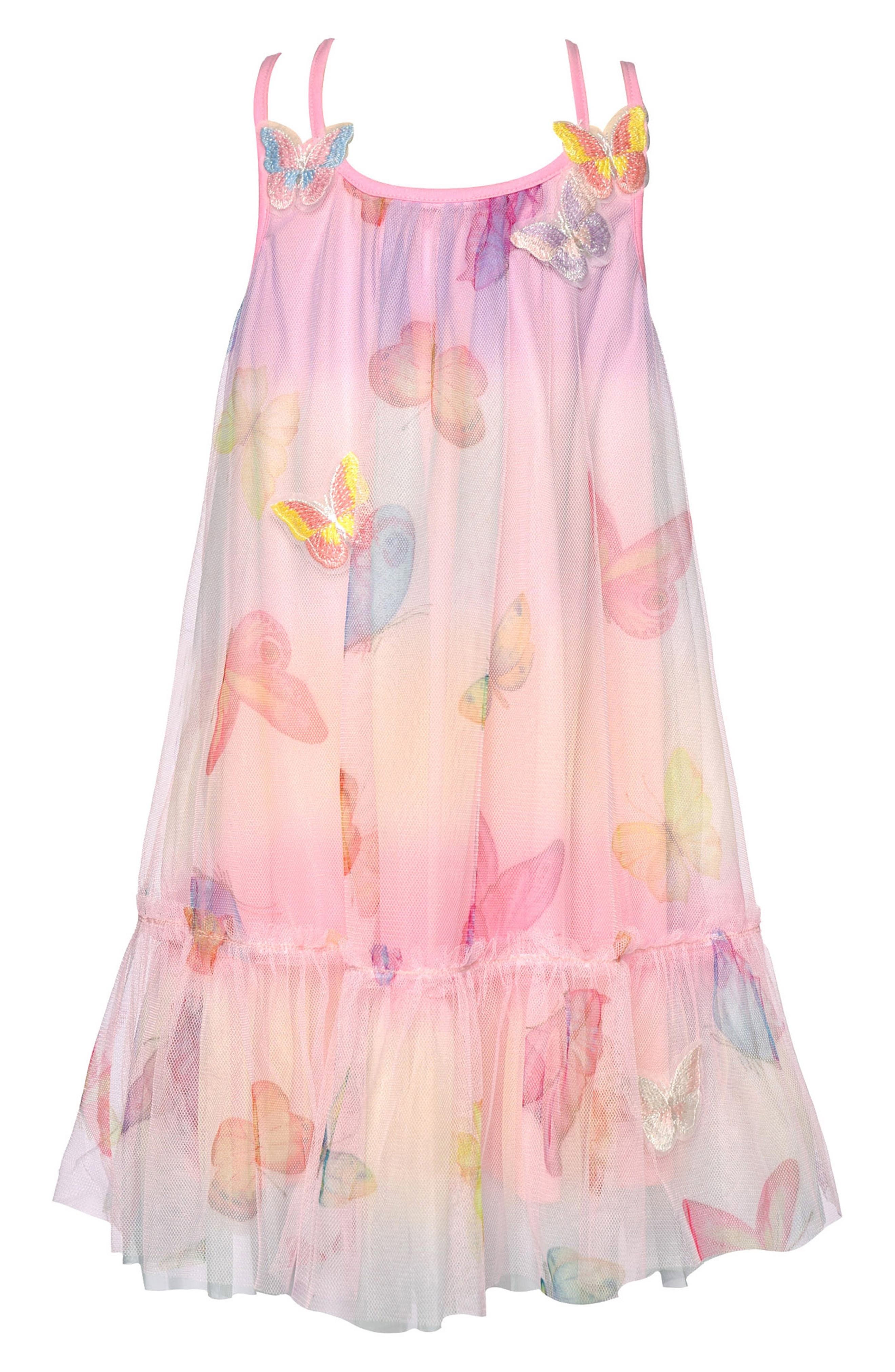 Sara Sara Kids' Butterfly Mesh Dress | Nordstromrack