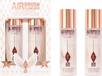 Charlotte Tilbury Airbrush Flawless Finish Setting Spray Duo $76 Value ...