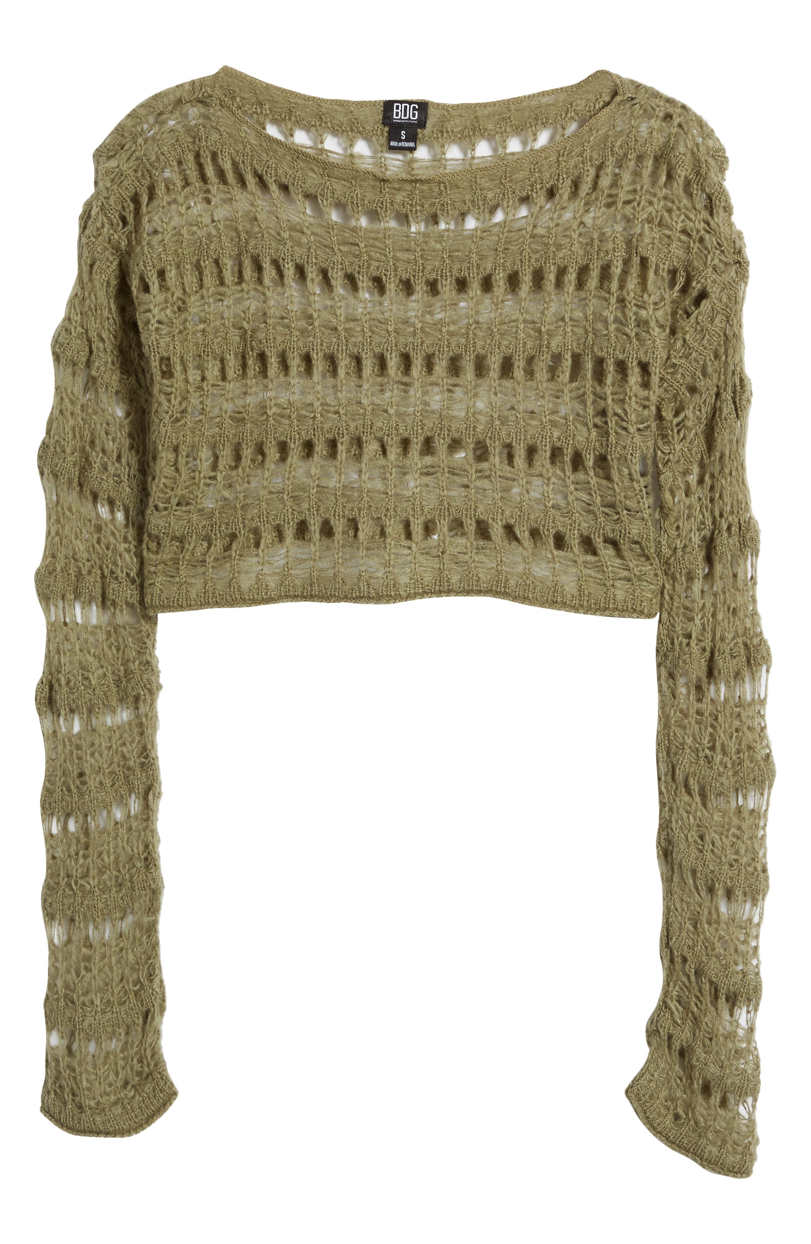 BDG Urban Outfitters Ladder Cobweb Crop Sweater | Nordstromrack