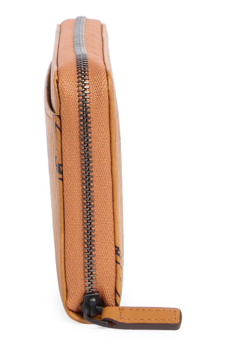 MCM Aren Leather Zip Wristlet Wallet | Nordstromrack