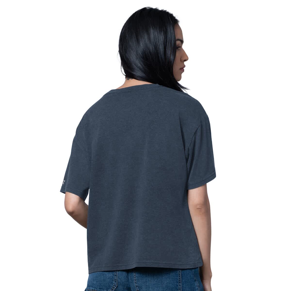 STARTER Women's Starter Heather Navy Dallas Cowboys Oversized Hall of ...