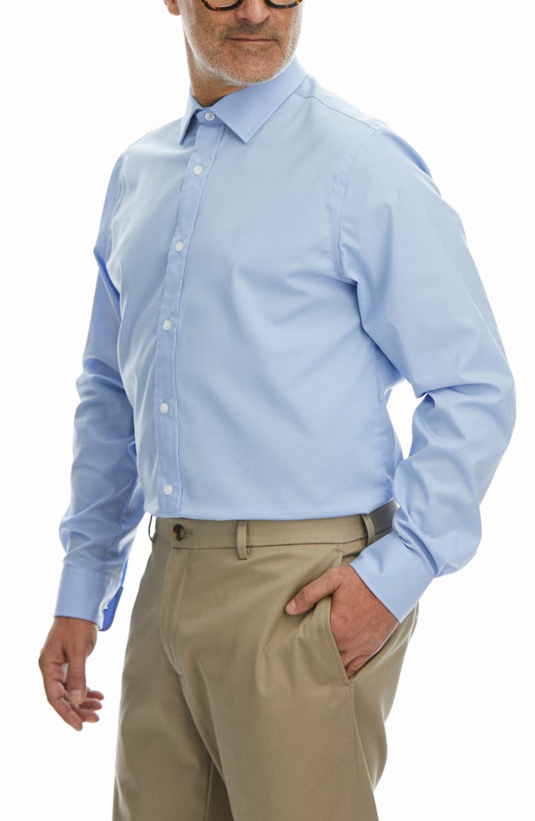 HAGGAR Classic Fit Stretch Cotton Performance Dress Shirt | Nordstromrack