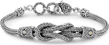 SAMUEL B. 18K Gold & Sterling Silver Knot Bracelet | Nordstromrack
