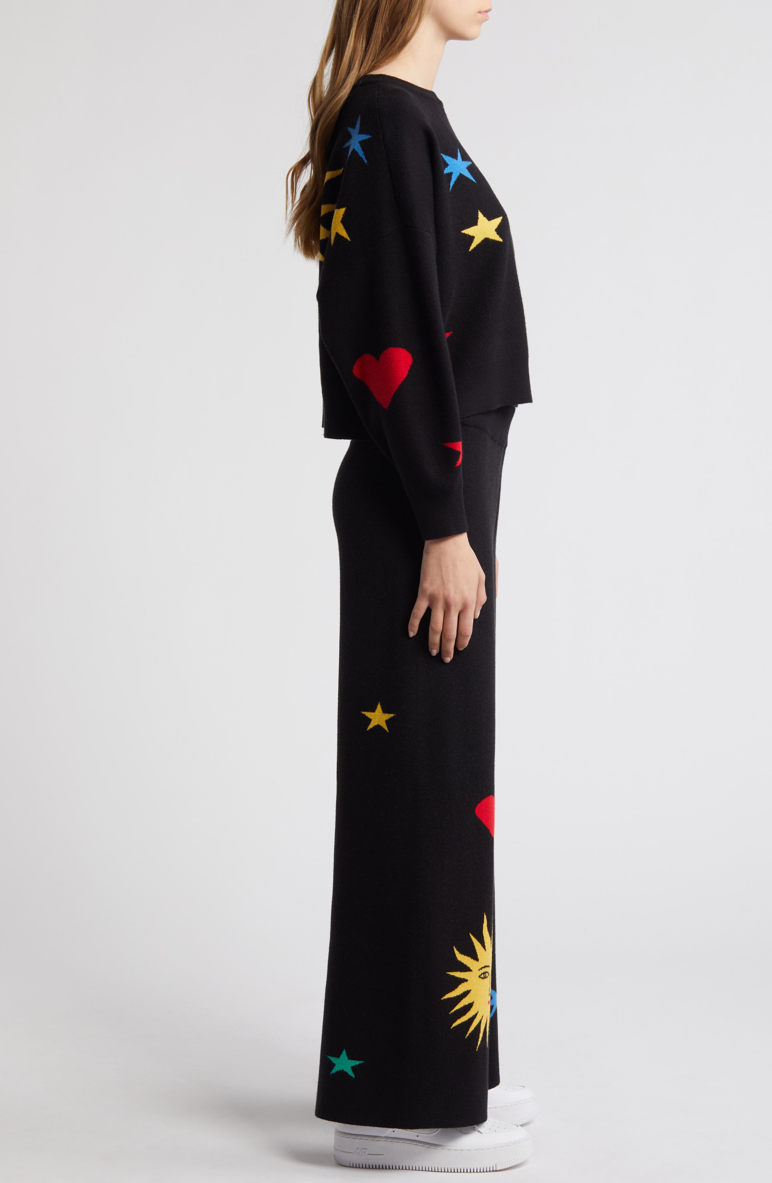 Dressed in Lala Celestial Knit Long Sleeve Sweater & Pants Set | Nordstrom