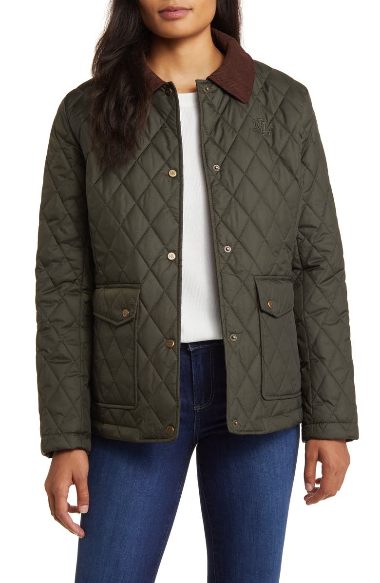 Lauren Ralph Lauren Diamond Quilted Barn Jacket | Nordstromrack