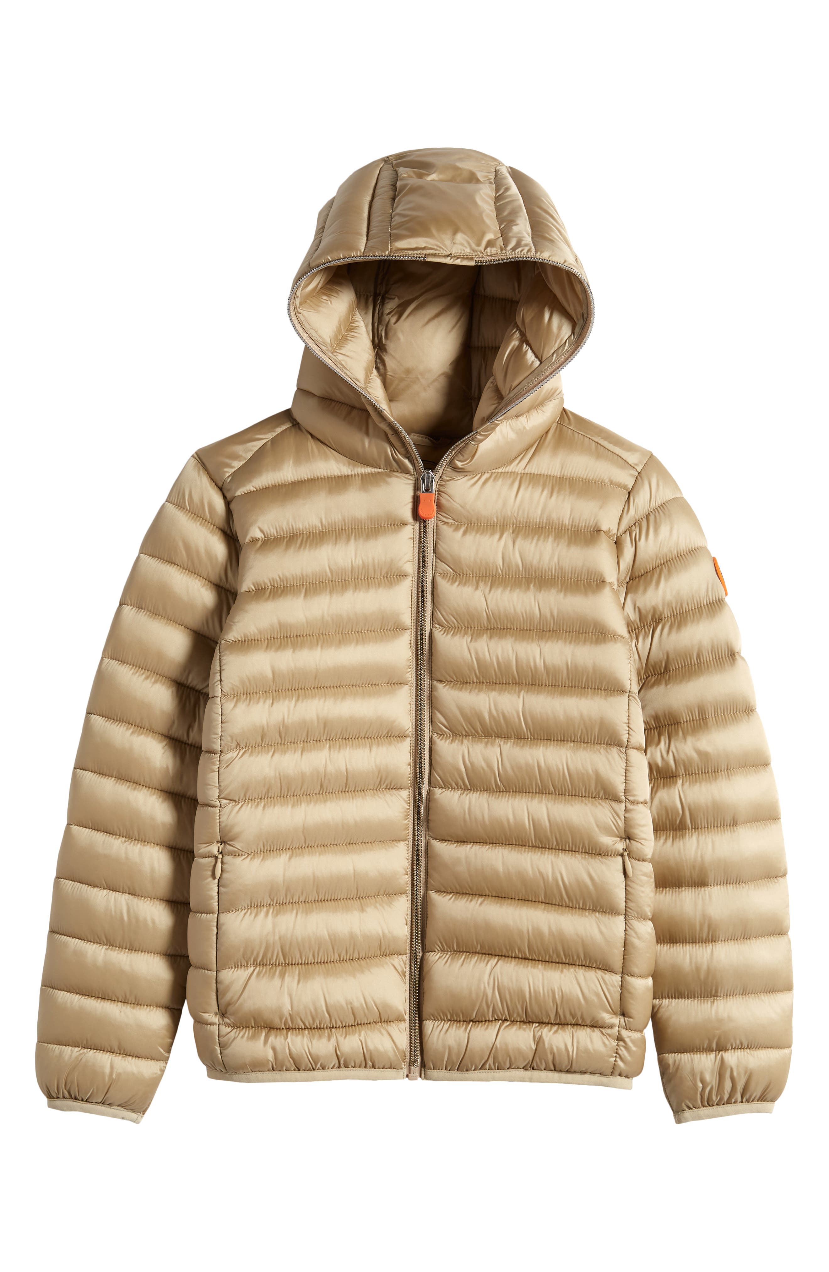 Save The Duck Kids' Iris Shiny Water Repellent Hooded Puffer Jacket ...