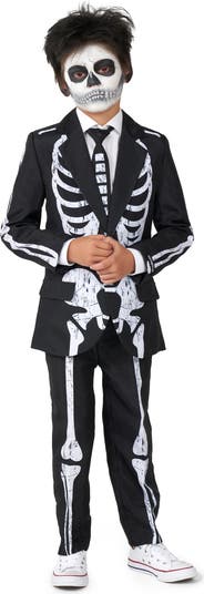 OppoSuits Kids' Suitmeister Skeleton Grunge Two-Piece Suit with Tie ...