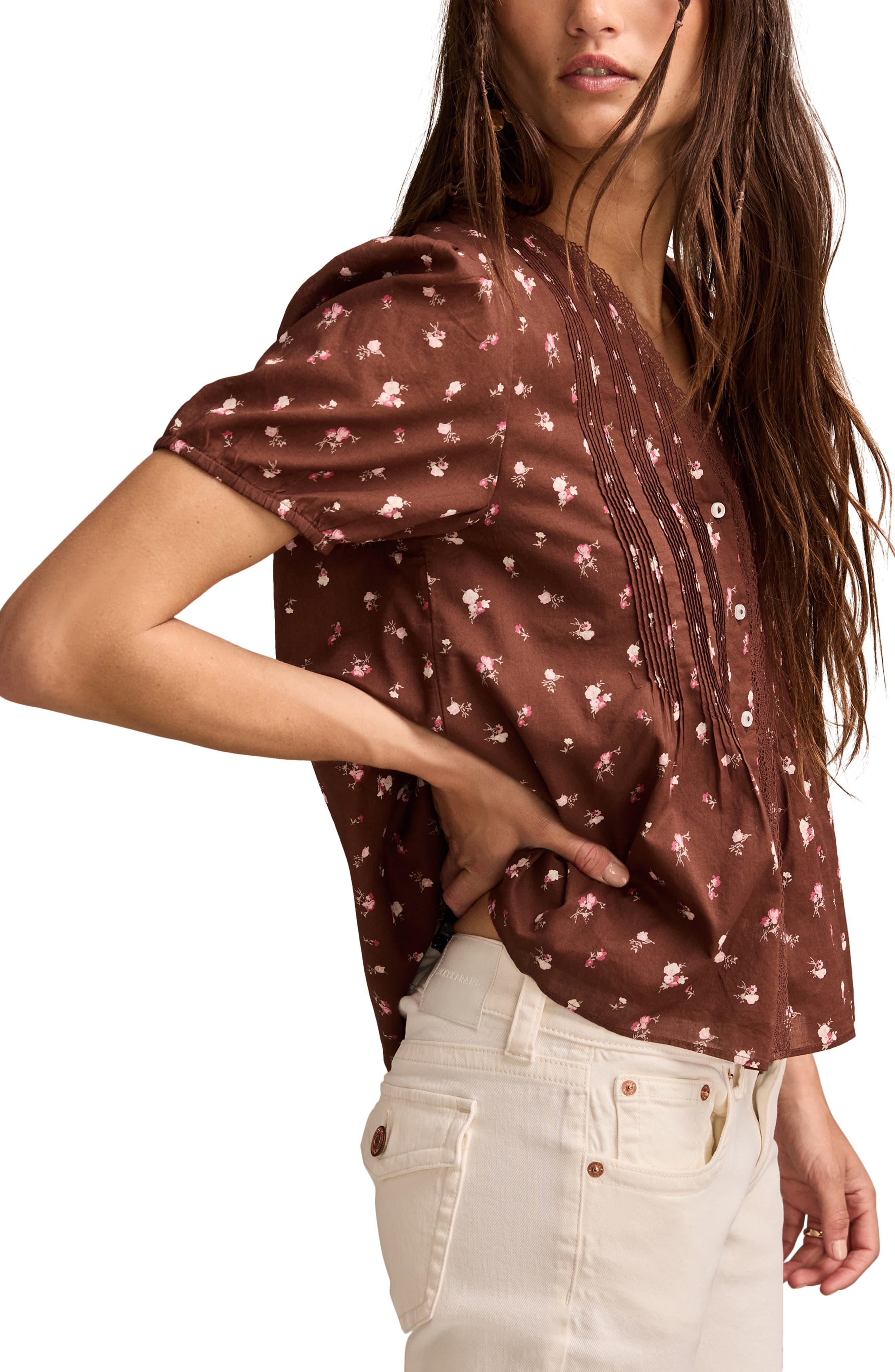 Lucky Brand Pintuck Top | Nordstromrack