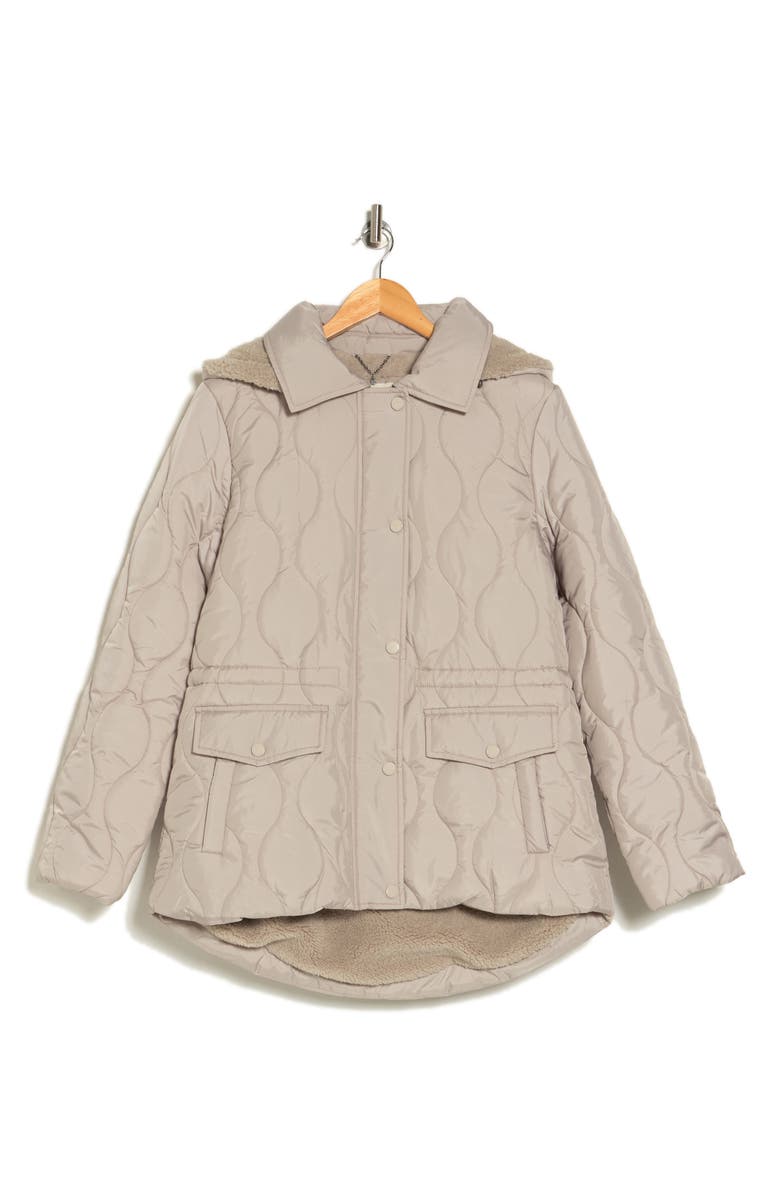 Lucky Brand Faux Fur Lined Onion Quilted Jacket | Nordstromrack