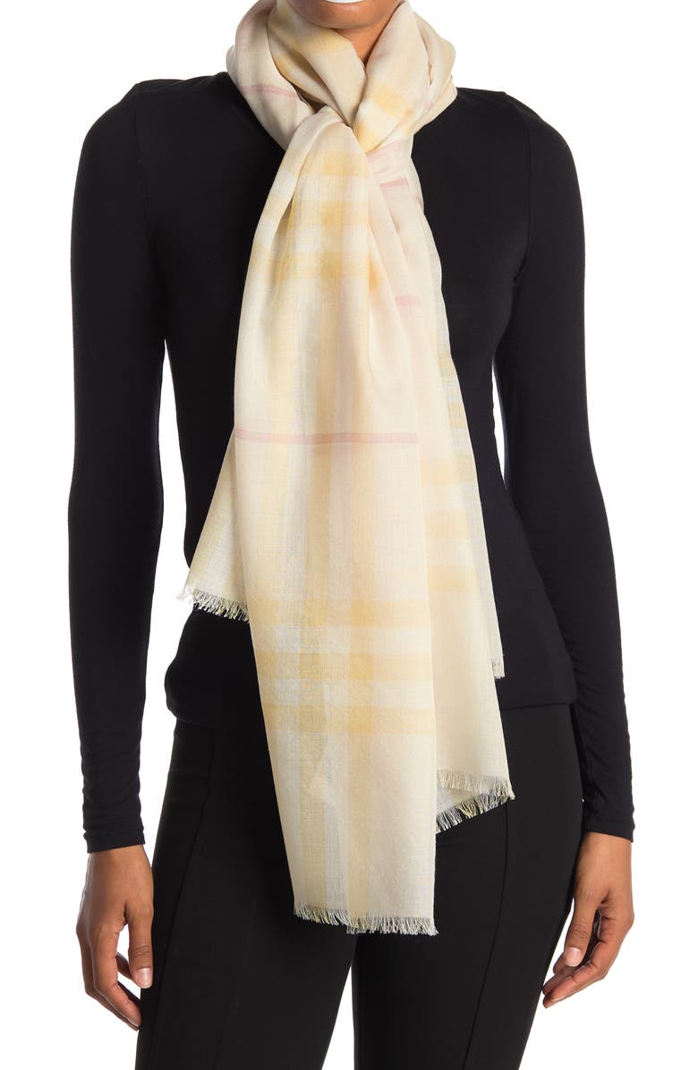Burberry Plaid Wool & Silk Scarf | Nordstromrack